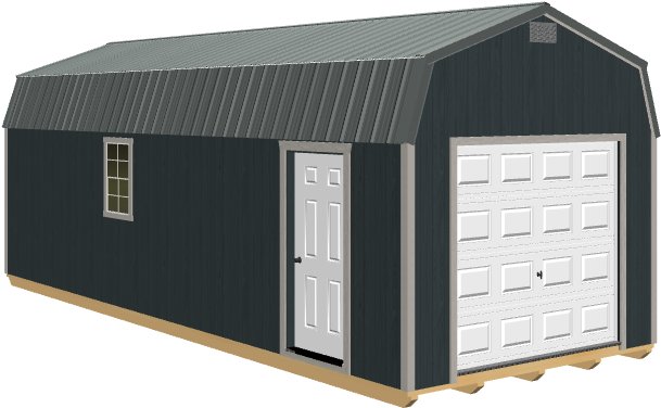 12x30 HI-SIDE GARAGE Shed For Sale | from Montana Shed Center in Great ...