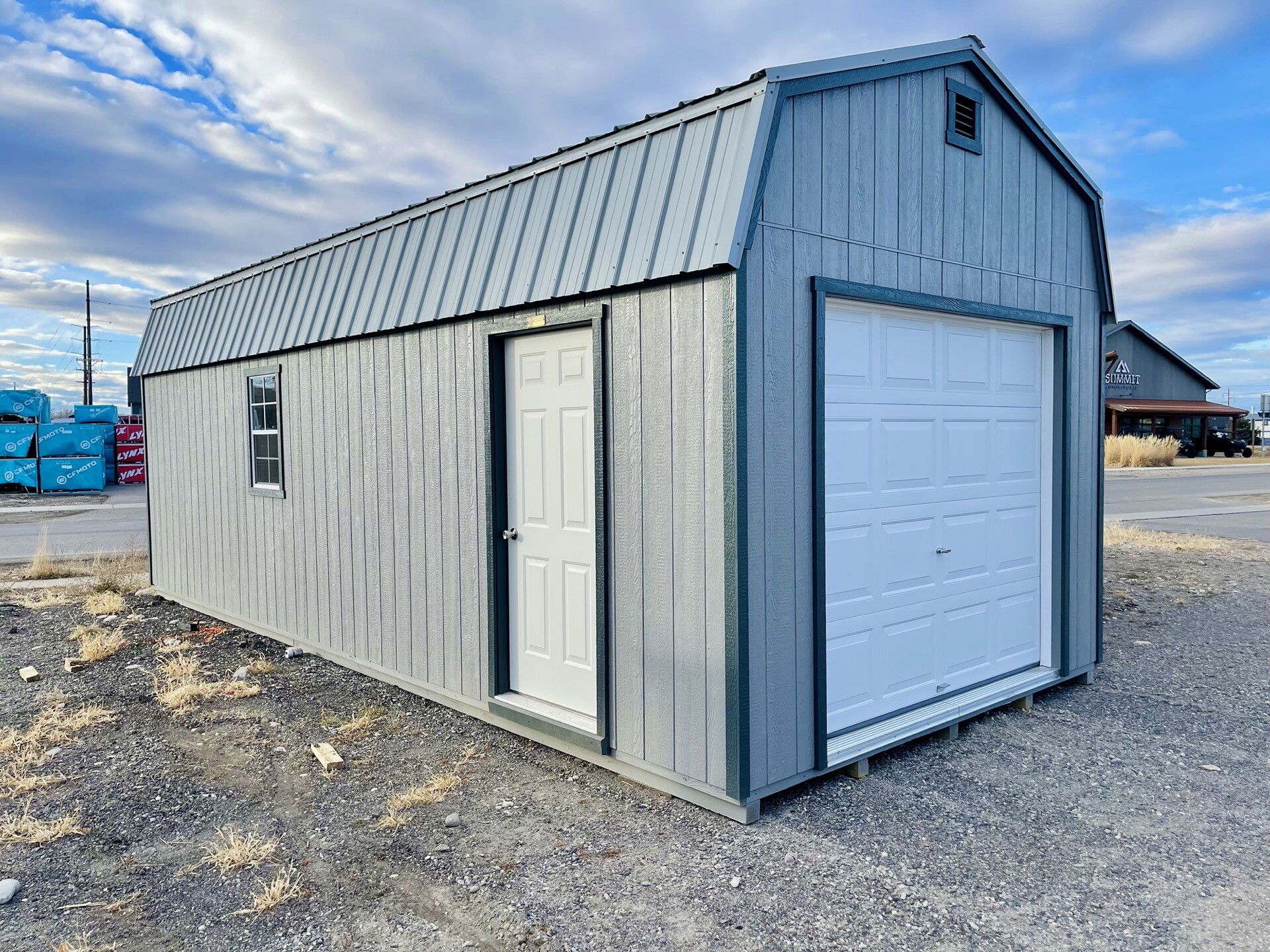 12x28 HI-SIDE GARAGE Shed For Sale | from Montana Shed Center in Great ...